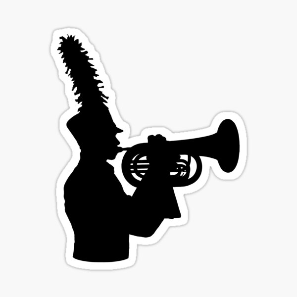 "Marching Band Baritone Horn" Sticker for Sale by Vistascribe | Redbubble