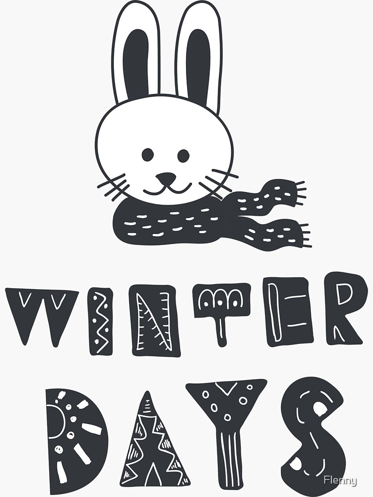 " Cute Winter Quotes" Sticker by Flenny | Redbubble
