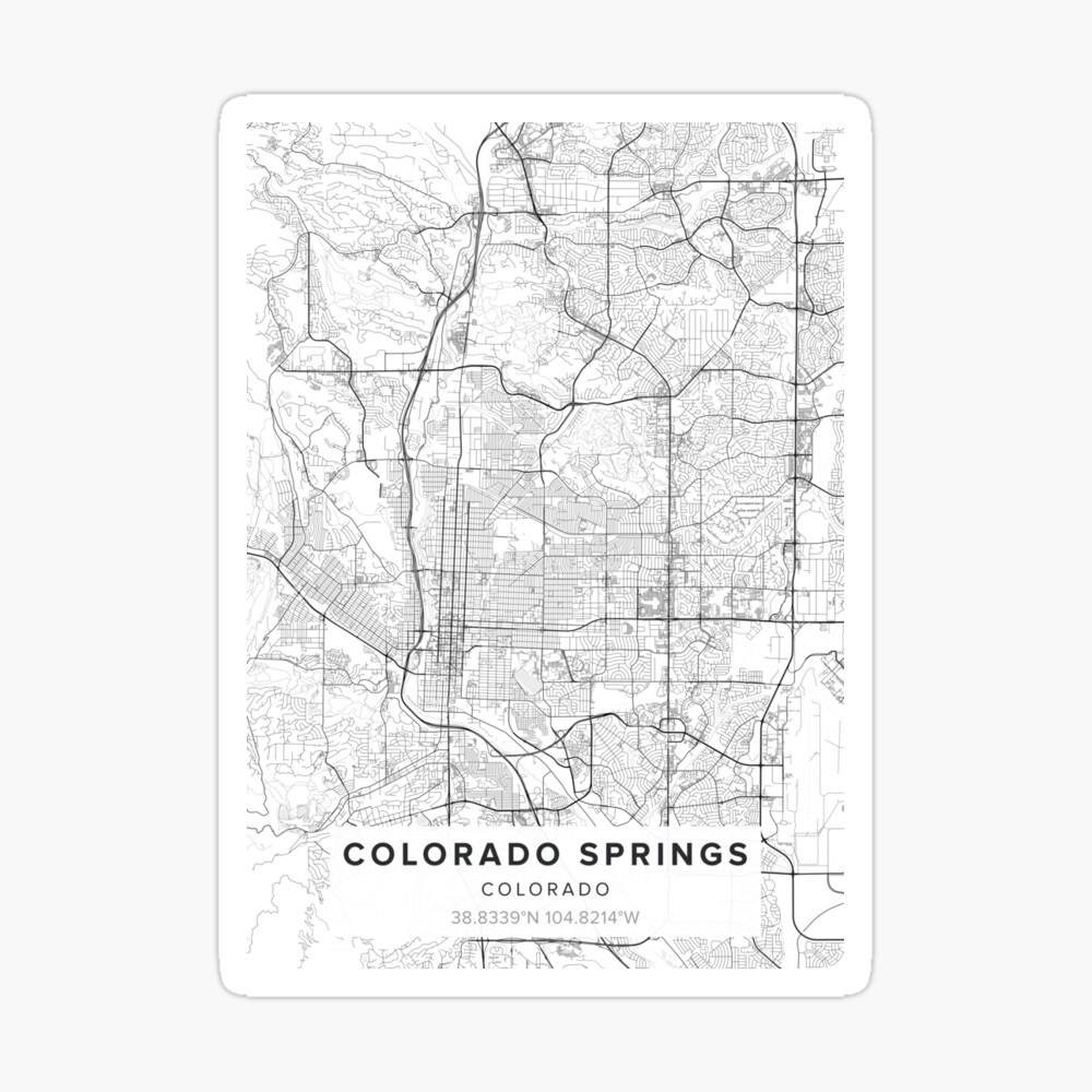 Colorado Springs Co Zip Code Map
