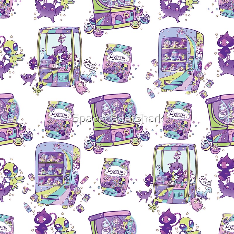"Cryptid Pattern Party!!" by SpaceCadetShark | Redbubble