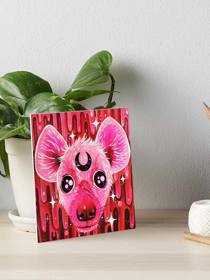 Acrylic Painting Pink Hyena Acrylic Painting Art & Collectibles etna.com.pe