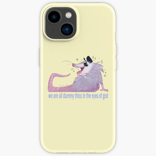 "Dummy Thicc Possum" iPhone Case for Sale by goldenngraphite | Redbubble