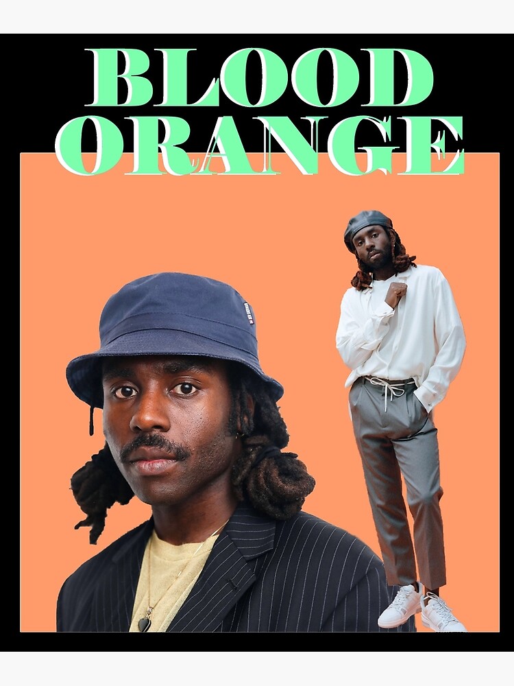 "Blood Orange Dev Hynes (on black)" Poster by mellowshop | Redbubble