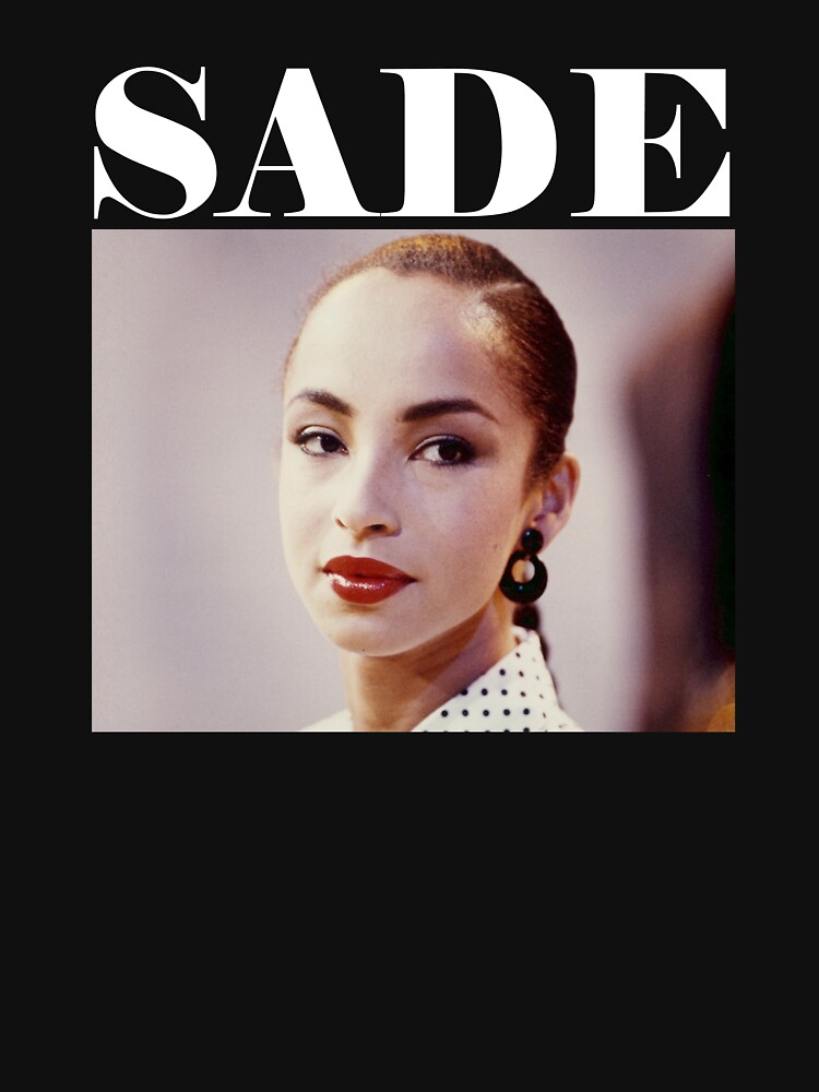 "80s SADE on black" T-shirt for Sale by mellowshop | Redbubble | sade t ...