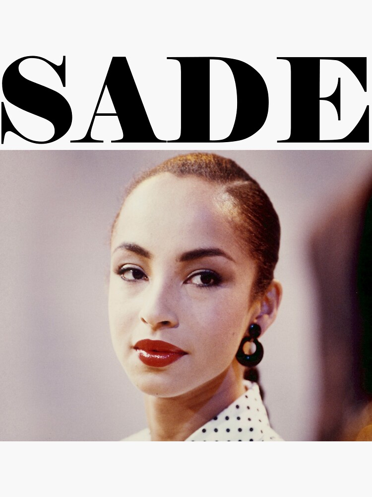"80s SADE on white" Sticker for Sale by mellowshop | Redbubble