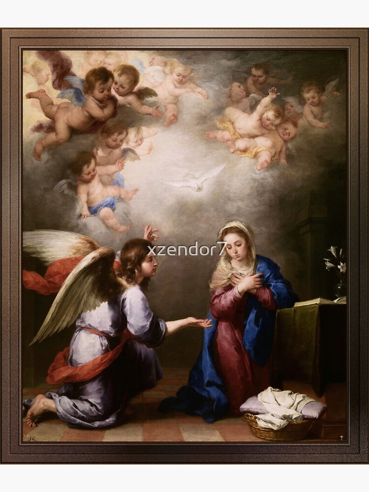 "Annunciation of the Blessed Virgin Mary by Bartolome Esteban Murillo ...