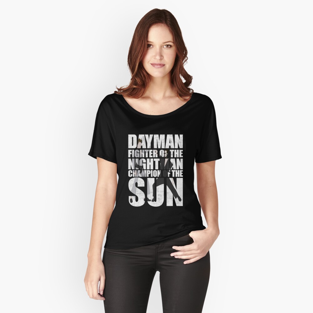"Dayman Fighter of The Night Man Champion of The Sun" Essential T-Shirt ...