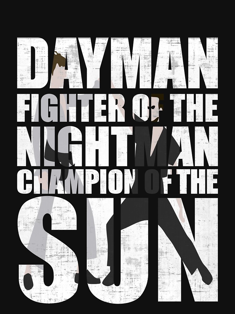 "Dayman Fighter of The Night Man Champion of The Sun" Essential T-Shirt ...