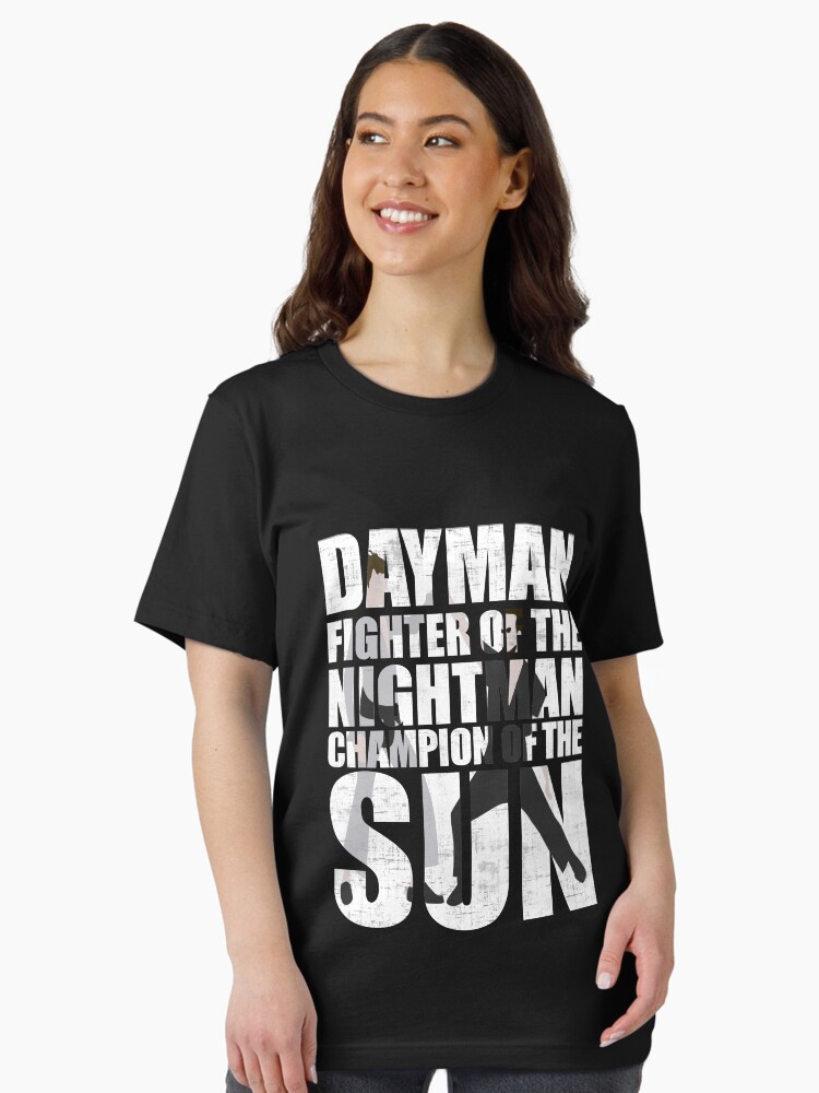 "Dayman Fighter of The Night Man Champion of The Sun" Essential T-Shirt ...