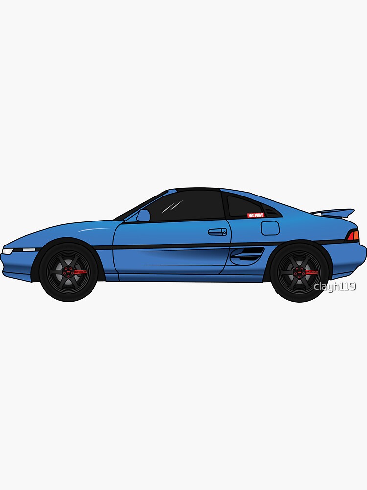 "Toyota MR2" Sticker for Sale by clayh119 | Redbubble
