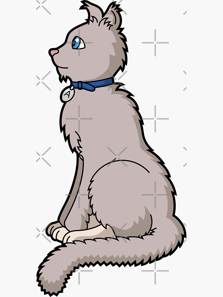 "Angus the Cat" Sticker for Sale by Winter5526 | Redbubble