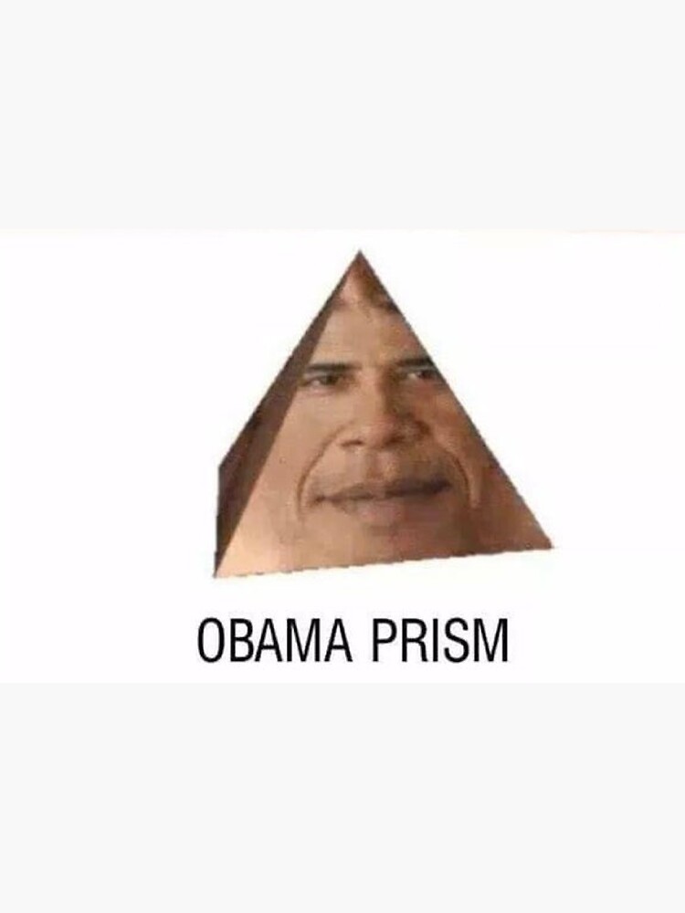 "The Obama Prism Shadow Meme" Sticker for Sale by silverlake101 | Redbubble