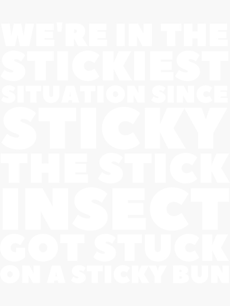 "Blackadder Sticky Situation Design" Sticker for Sale by Art-of-Comedy ...