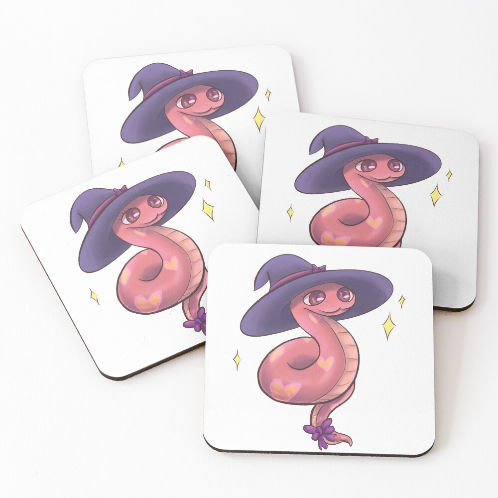 "Witchy Snake" Coasters (Set of 4) by viizvictory | Redbubble