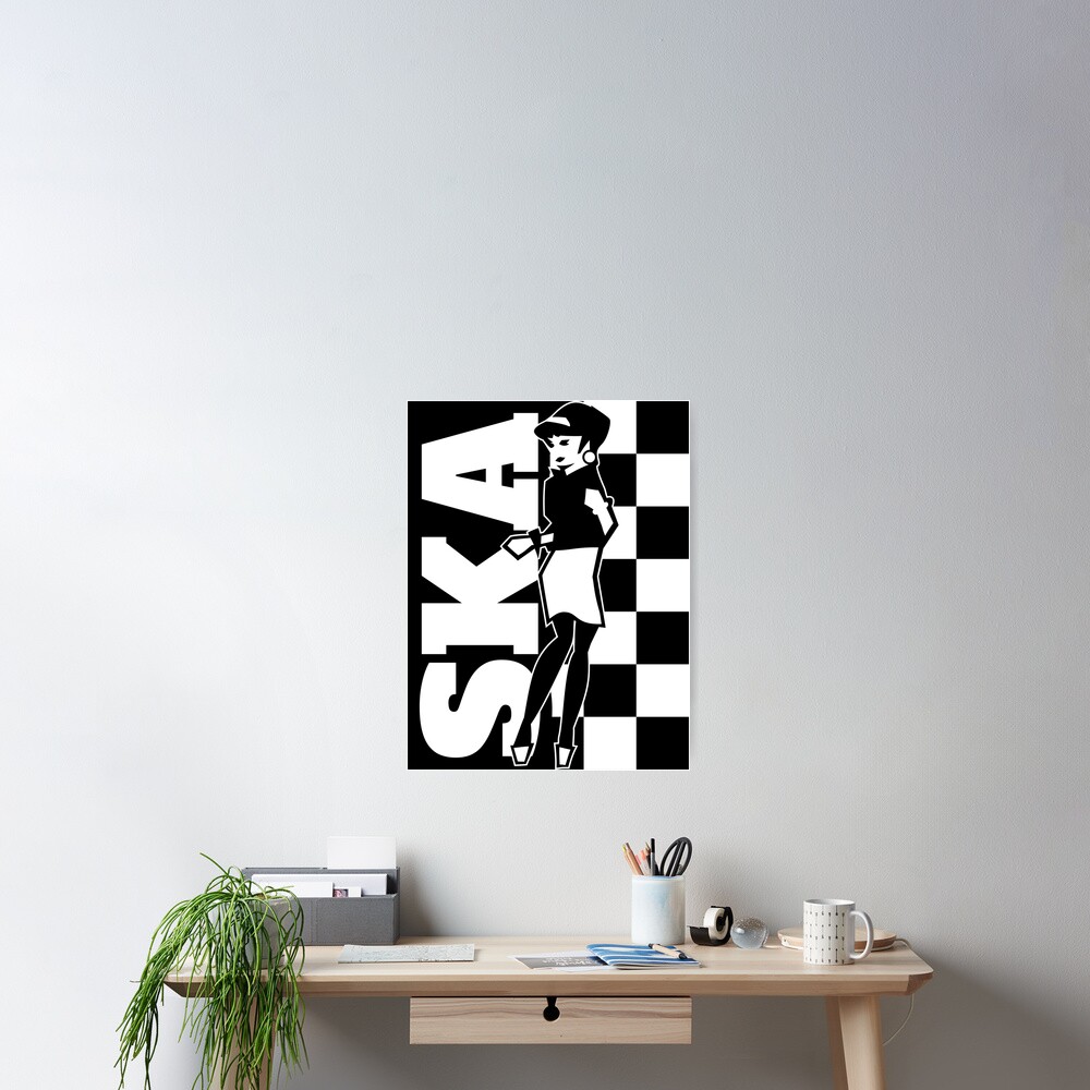 "SKA Girl" Poster by retro-typo | Redbubble