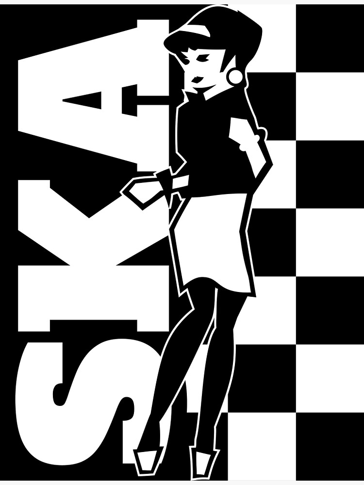 "SKA Girl" Poster by retro-typo | Redbubble