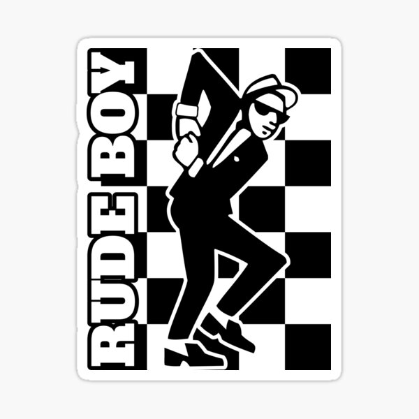 "Rude Boy" Sticker for Sale by retro-typo | Redbubble