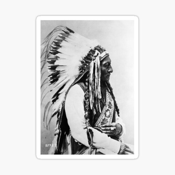 "Sitting Bull Vintage Native American Photo" Sticker for Sale by ...