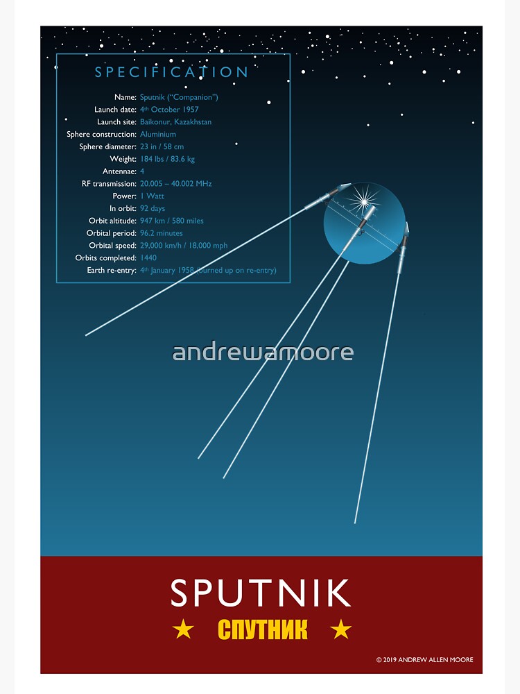"Sputnik" Sticker for Sale by andrewamoore | Redbubble