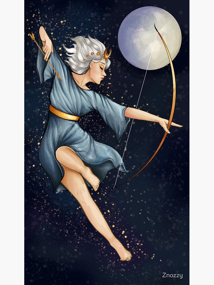 "Artemis" Sticker for Sale by Znozzy | Redbubble