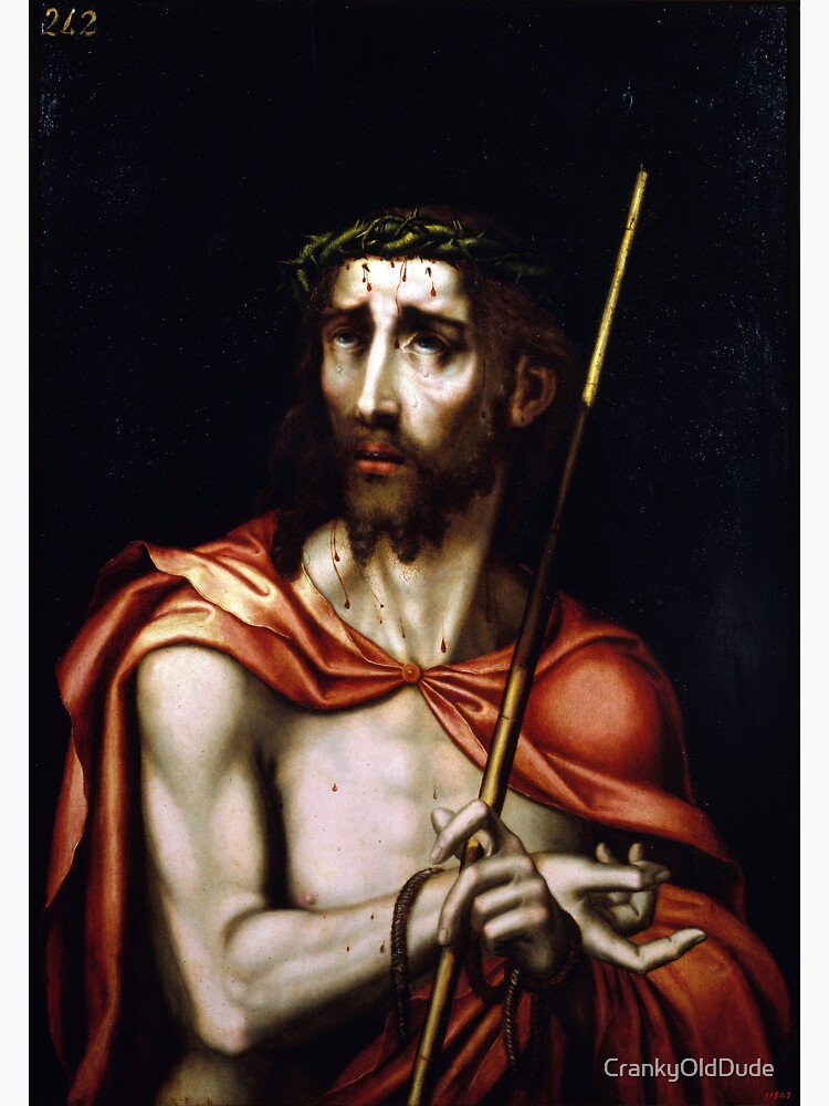 "Ecce Homo - Luis de Morales - c1475" Sticker for Sale by CrankyOldDude ...