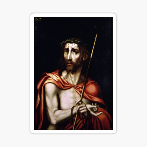 "Ecce Homo - Luis de Morales - c1475" Sticker for Sale by CrankyOldDude ...