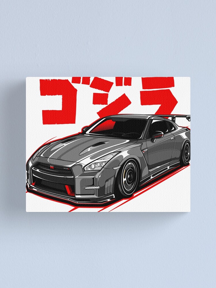 "Nissan R35 GT-R NISMO Godzilla" Canvas Print for Sale by WorldwideCars ...