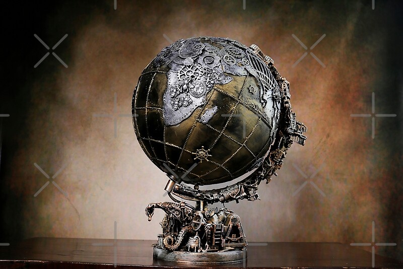 " Steampunk globe" by tiky224 | Redbubble