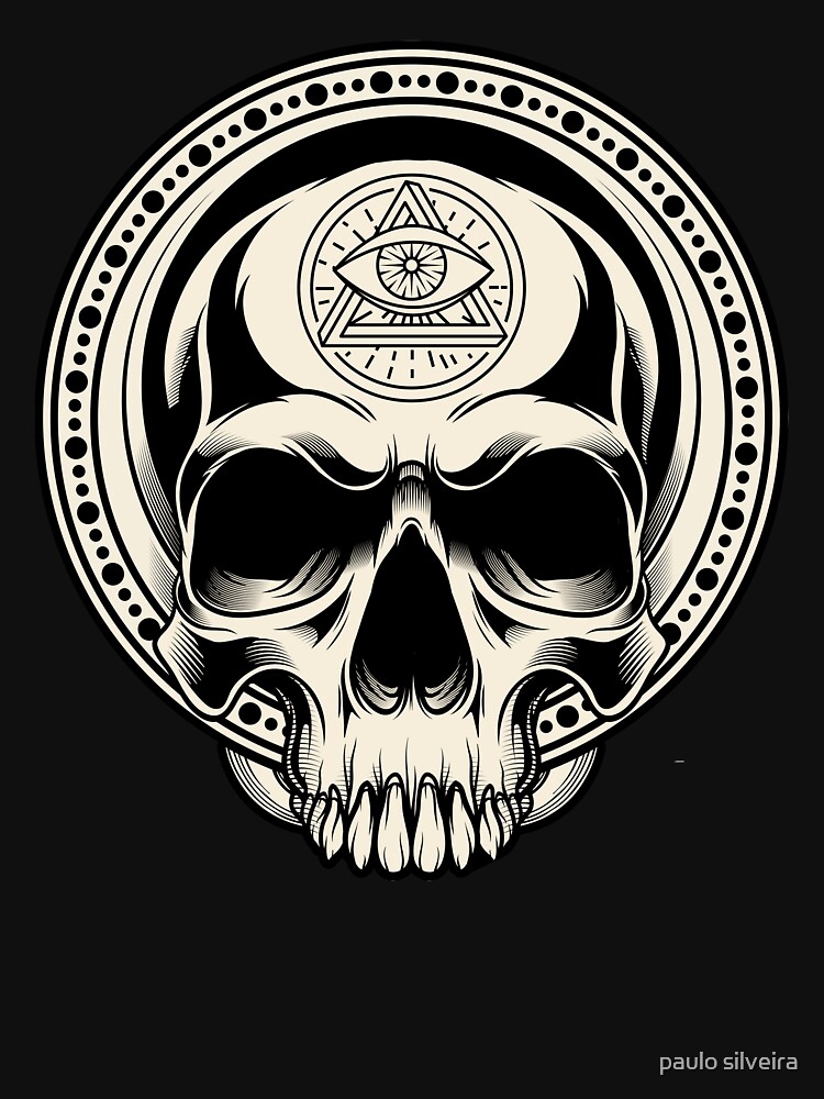 "Third eye skull" T-shirt for Sale by hypnotzd | Redbubble | eye t ...