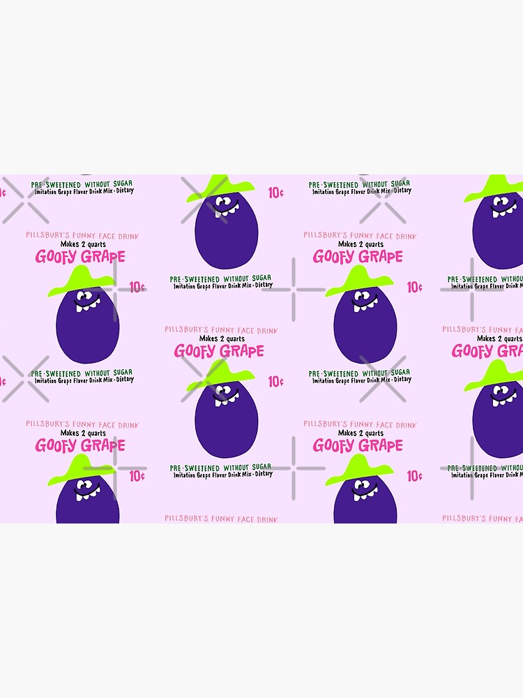 "Funny Face Drink Mix "Goofy Grape"" Bath Mat for Sale by ...