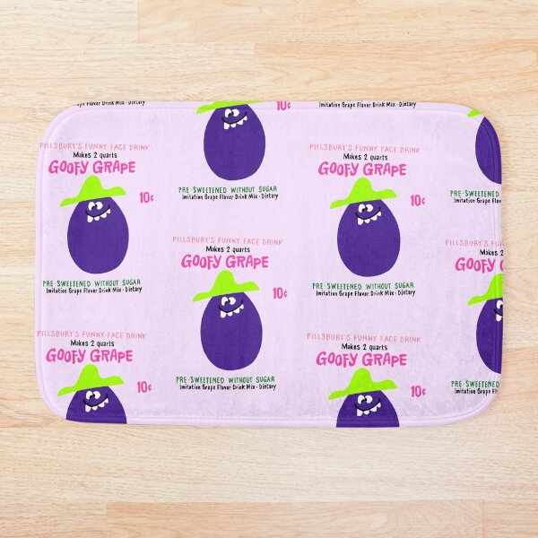 "Funny Face Drink Mix "Goofy Grape"" Bath Mat for Sale by ...