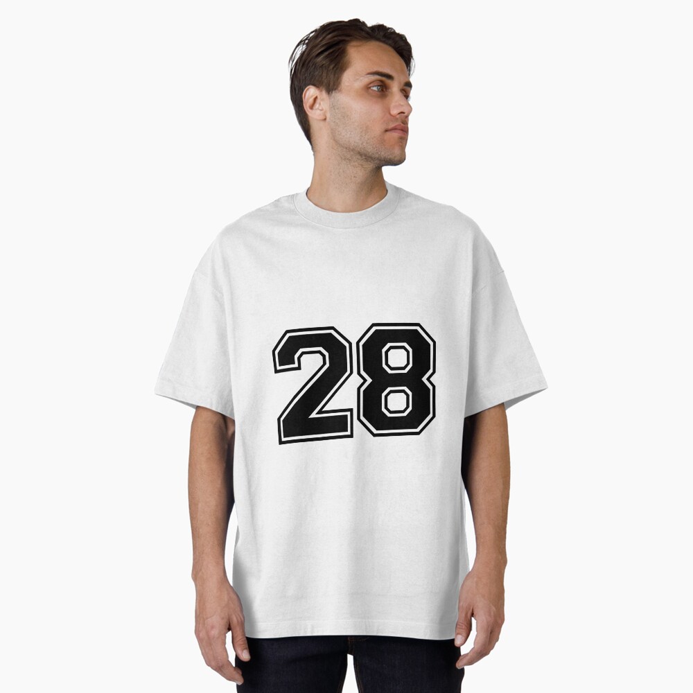 "Varsity Team Sports Uniform Number #28 - Black" Sticker for Sale by ...