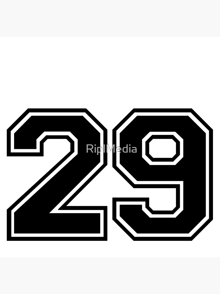 "Varsity Team Sports Uniform Number #29 - Black" Coasters (Set of 4) by ...
