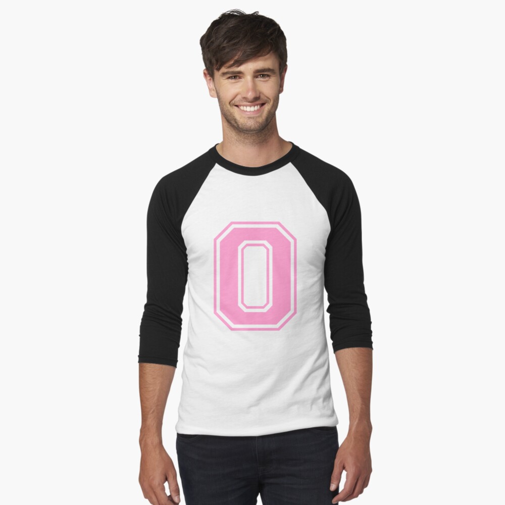 "Varsity Team Sports Uniform Number #0 - Pink" Sticker for Sale by ...