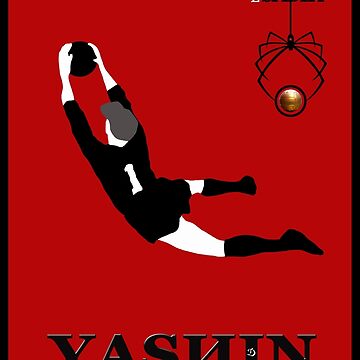 "Lev Yashin - The Black Spider" Sticker for Sale by FredV | Redbubble
