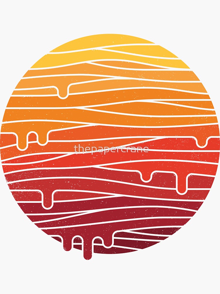 "Heat Wave" Sticker for Sale by thepapercrane | Redbubble