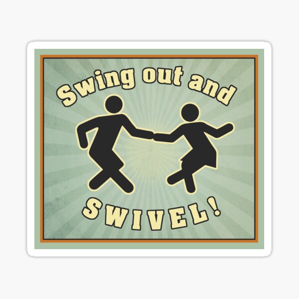 "Lindy Hop Swing out and swivel" Sticker for Sale by Balboa29 | Redbubble
