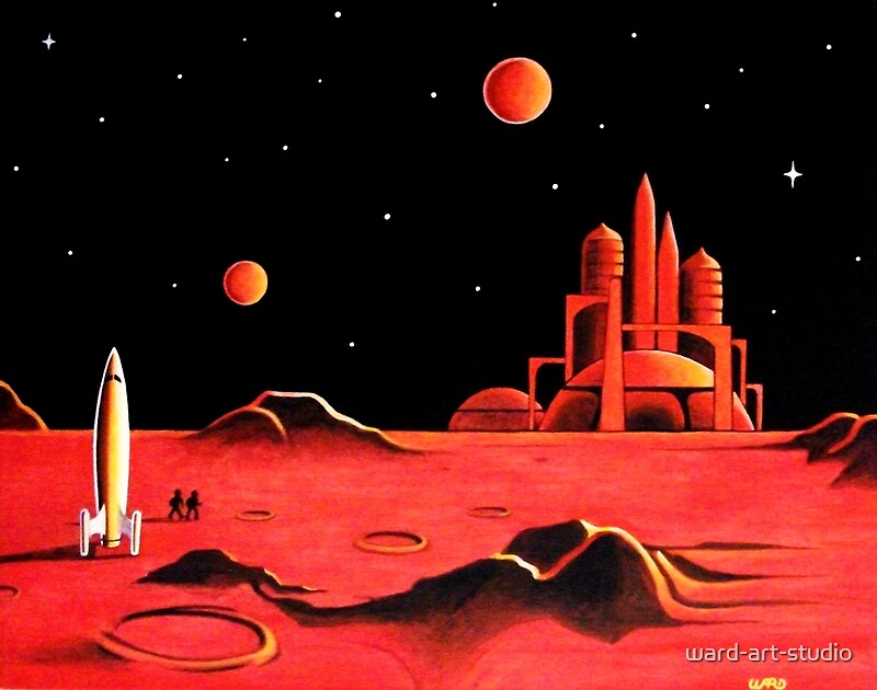 "CITY ON MARS" by ward-art-studio | Redbubble
