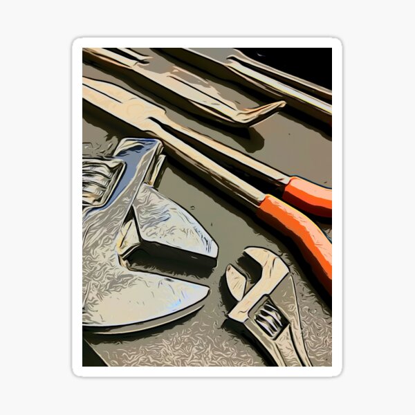 "Mechanic Tools Wrench " Sticker for Sale by novelnebula | Redbubble
