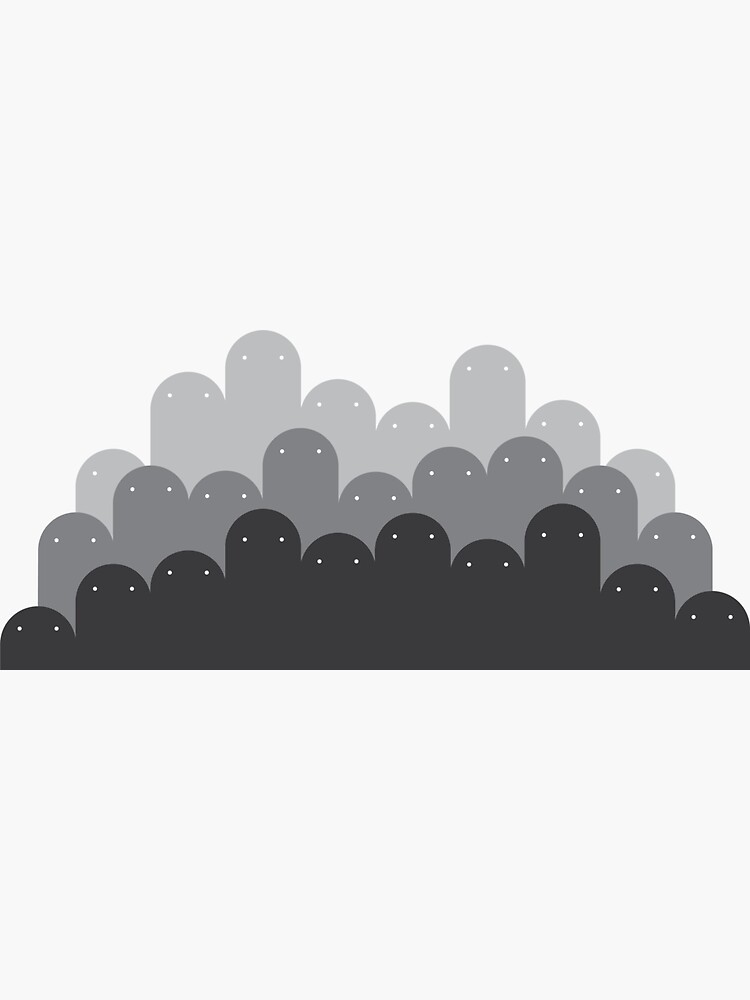 "ghost friends" Sticker by mesbensen | Redbubble