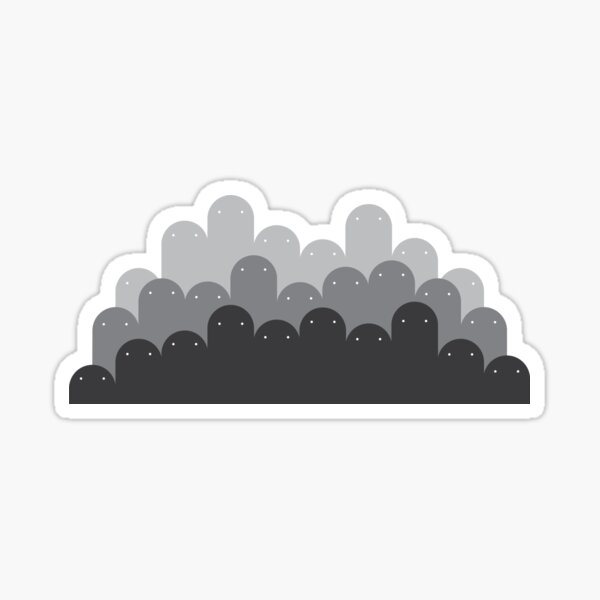 "ghost friends" Sticker by mesbensen | Redbubble