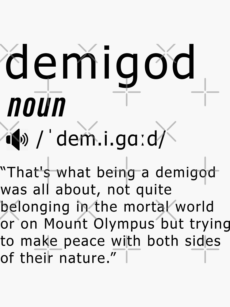 "Demigod. Definition in the books of Rick Riordan. Percy Jackson ...