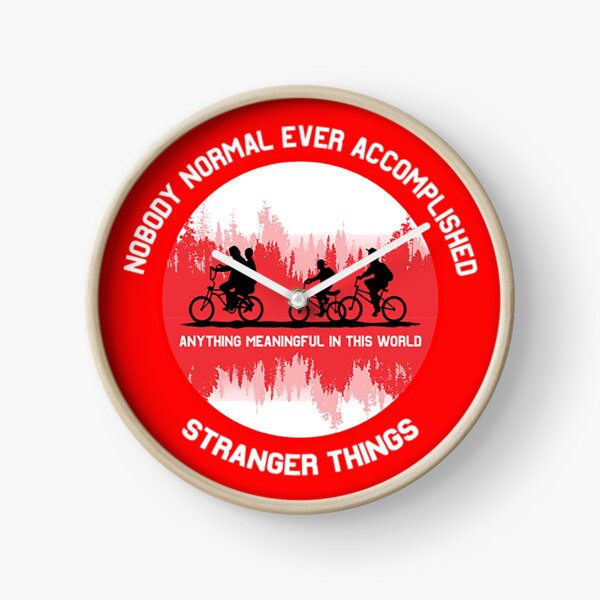 Stranger Things Clocks | Redbubble