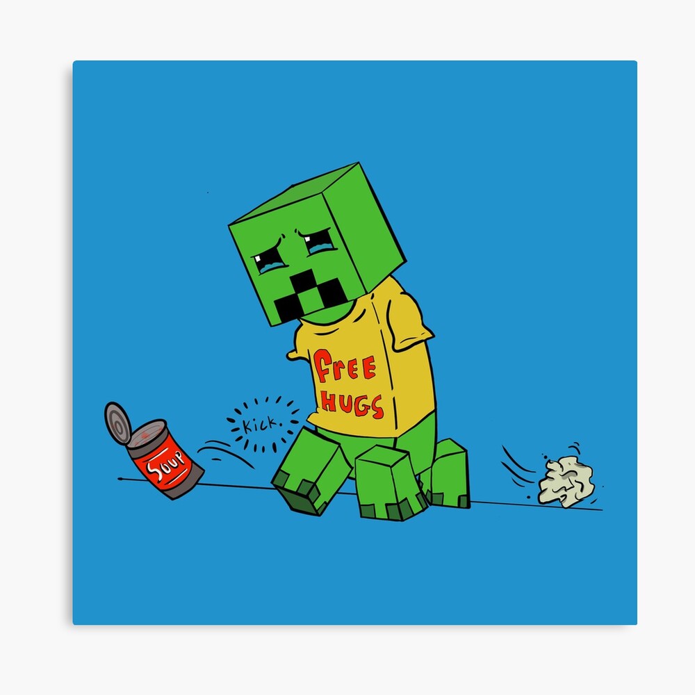 Minecraft Sad Creeper Sticker By Eggcelantarts | canoeracing.org.uk