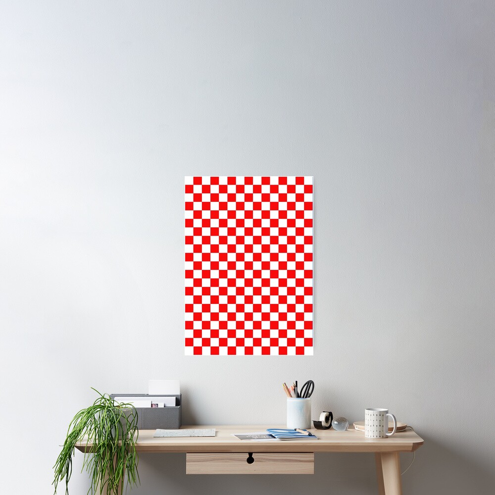 "Croatia Checkerboard" Poster for Sale by stoopiditees | Redbubble