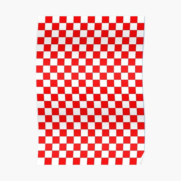 "Croatia Checkerboard" Poster for Sale by stoopiditees | Redbubble