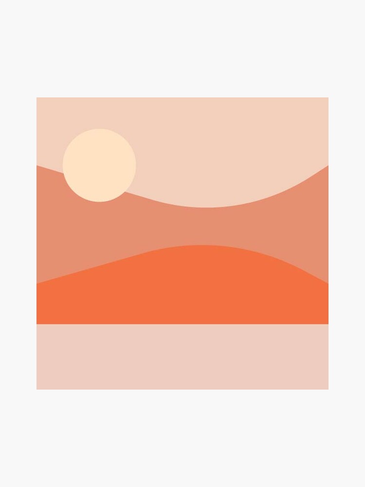 "Simple Sunset Sticker" Sticker by jelaine0921 | Redbubble