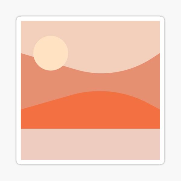 "Simple Sunset Sticker" Sticker by jelaine0921 | Redbubble