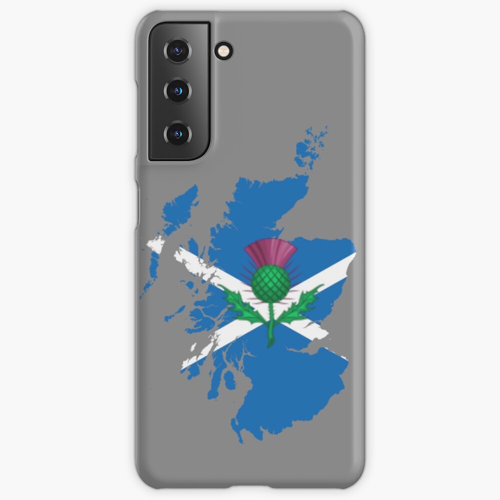 "Scottish thistle & map." Samsung Galaxy Phone Case for Sale by ...