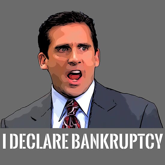 "Michael Scott I Declare Bankruptcy The Office" Poster by ...